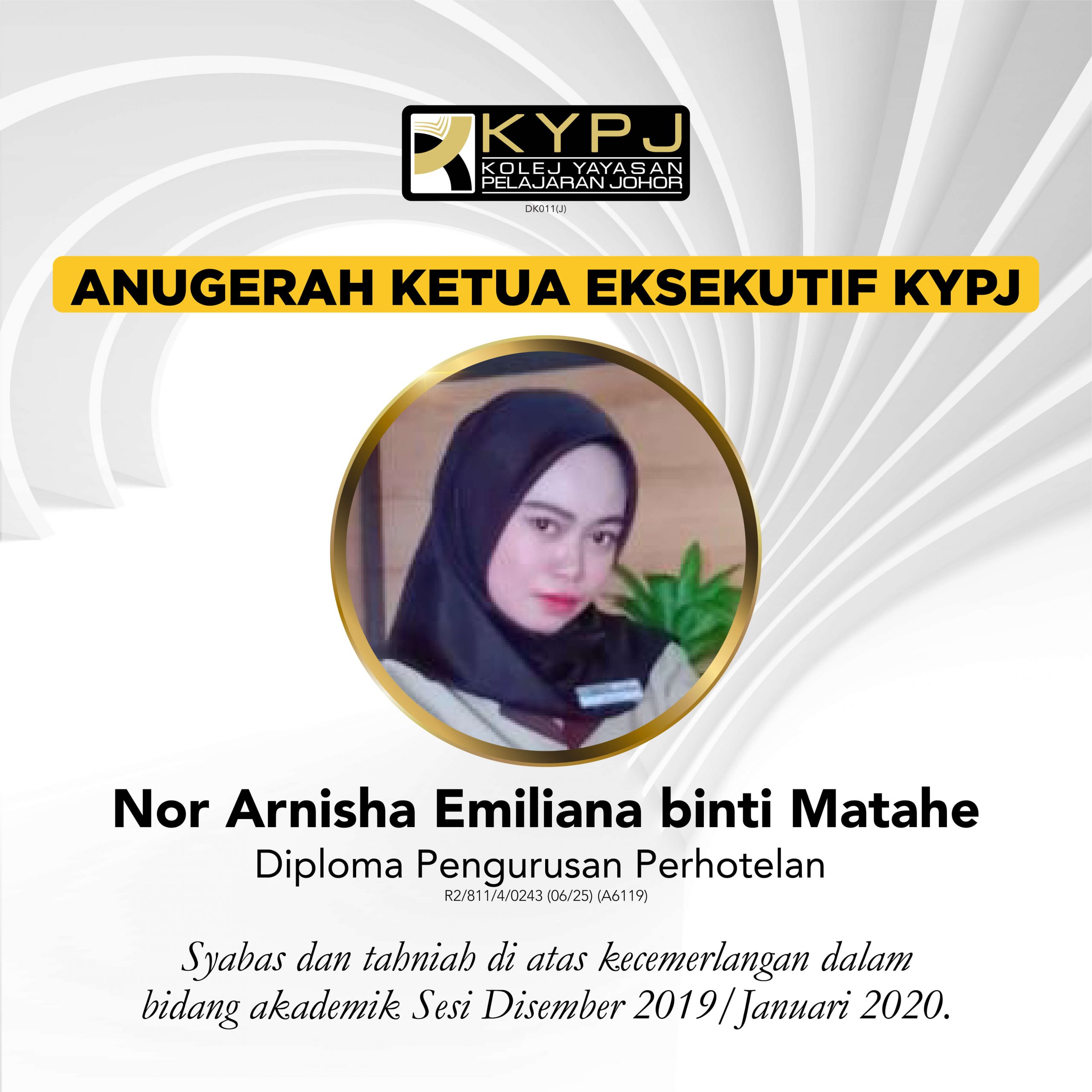 Prestasi Peperiksaan – Kolej Universiti Yayasan Pelajaran Johor